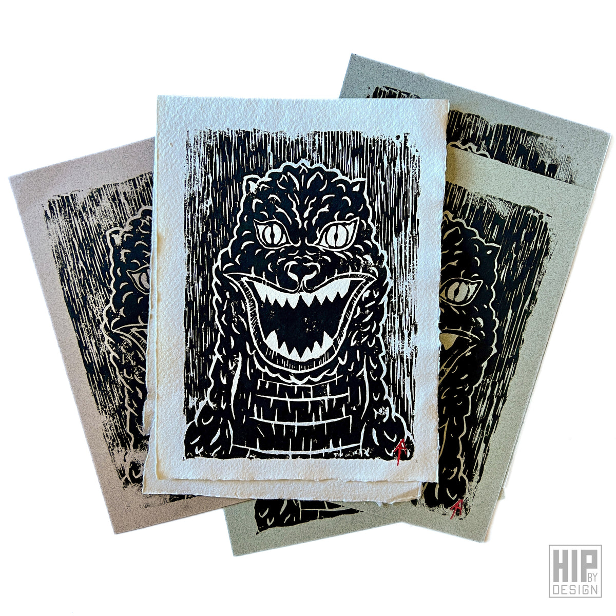 Original Hausu Kaiju Woodblock Screen Print – HIP ARCADE