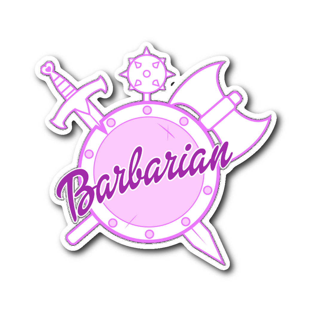 Cute Barbarian Vinyl Decal Sticker – HIP ARCADE