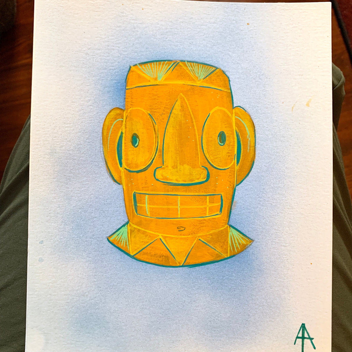 Mayan Tiki Head Painting – HIP ARCADE